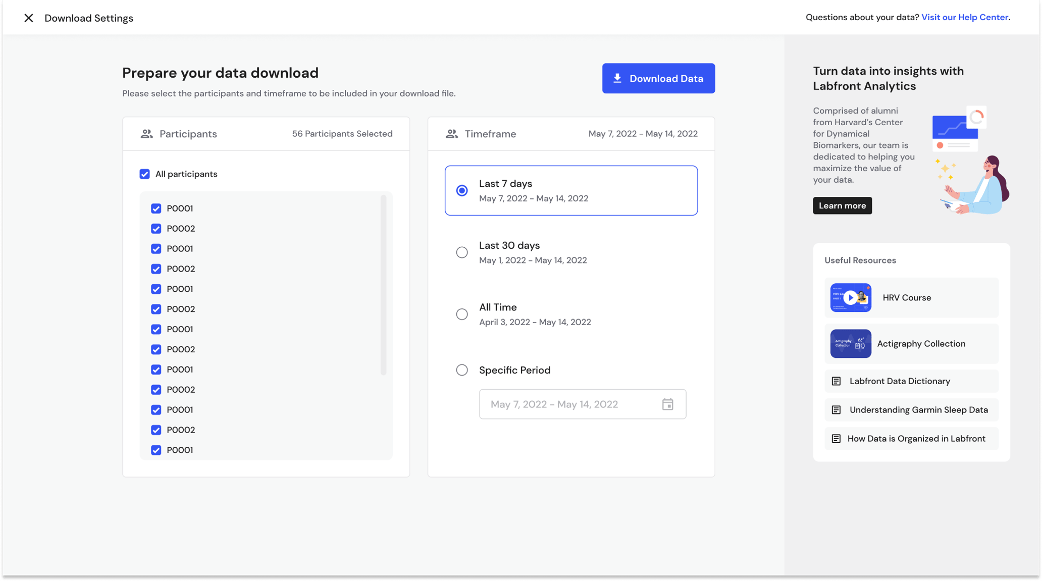 Part 4: Download Your Data